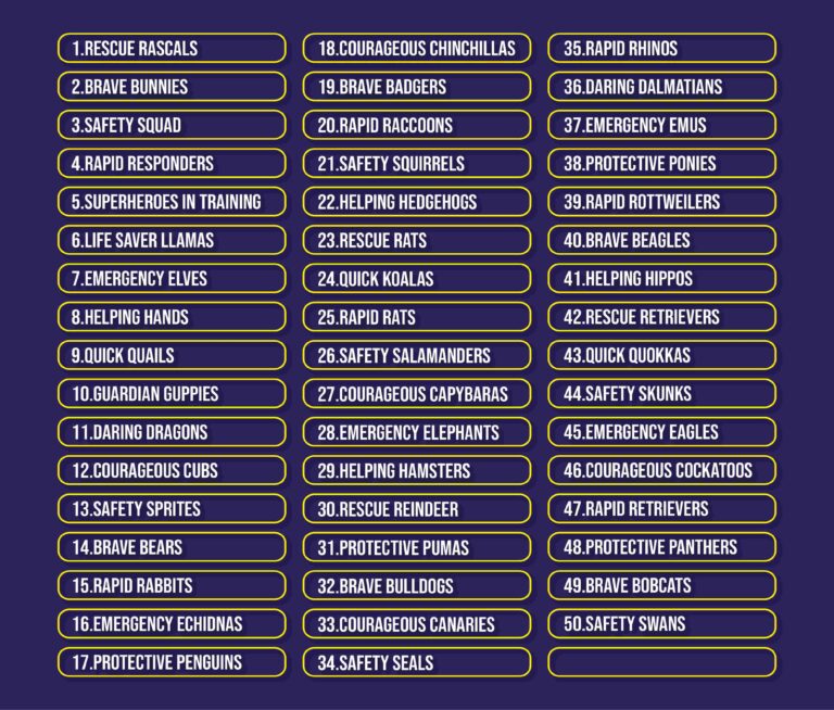 200 Emergency Service Names: Exploring Unique Emergency Service Names