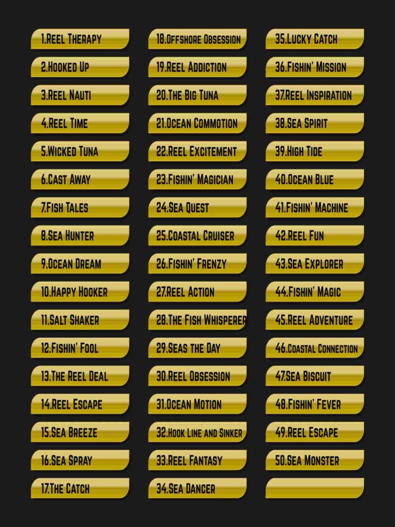 200 Fishing Boat Names: Choosing The Perfect Fishing Boat Name